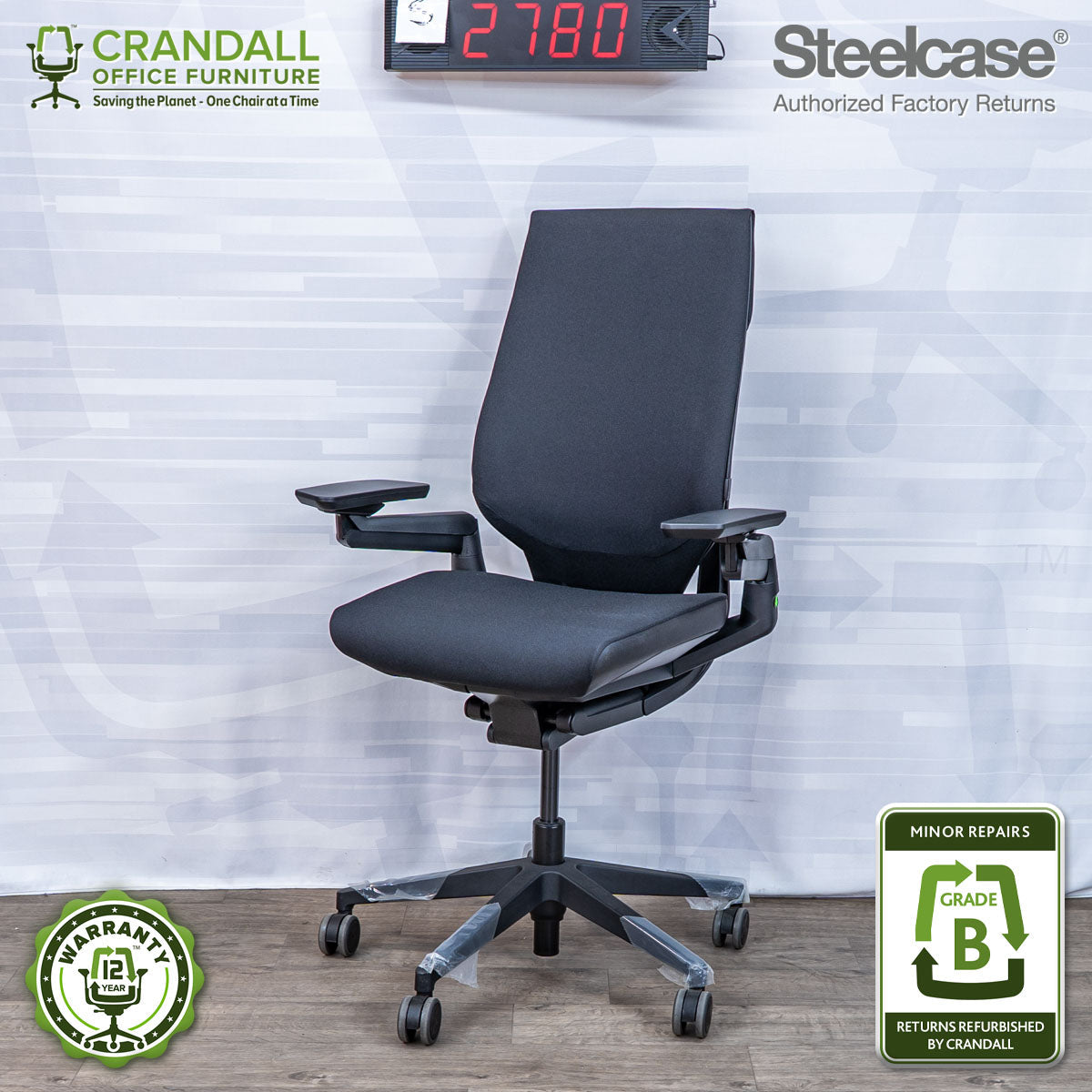 S-2780 - Steelcase Gesture - Grade B – Crandall Office Furniture