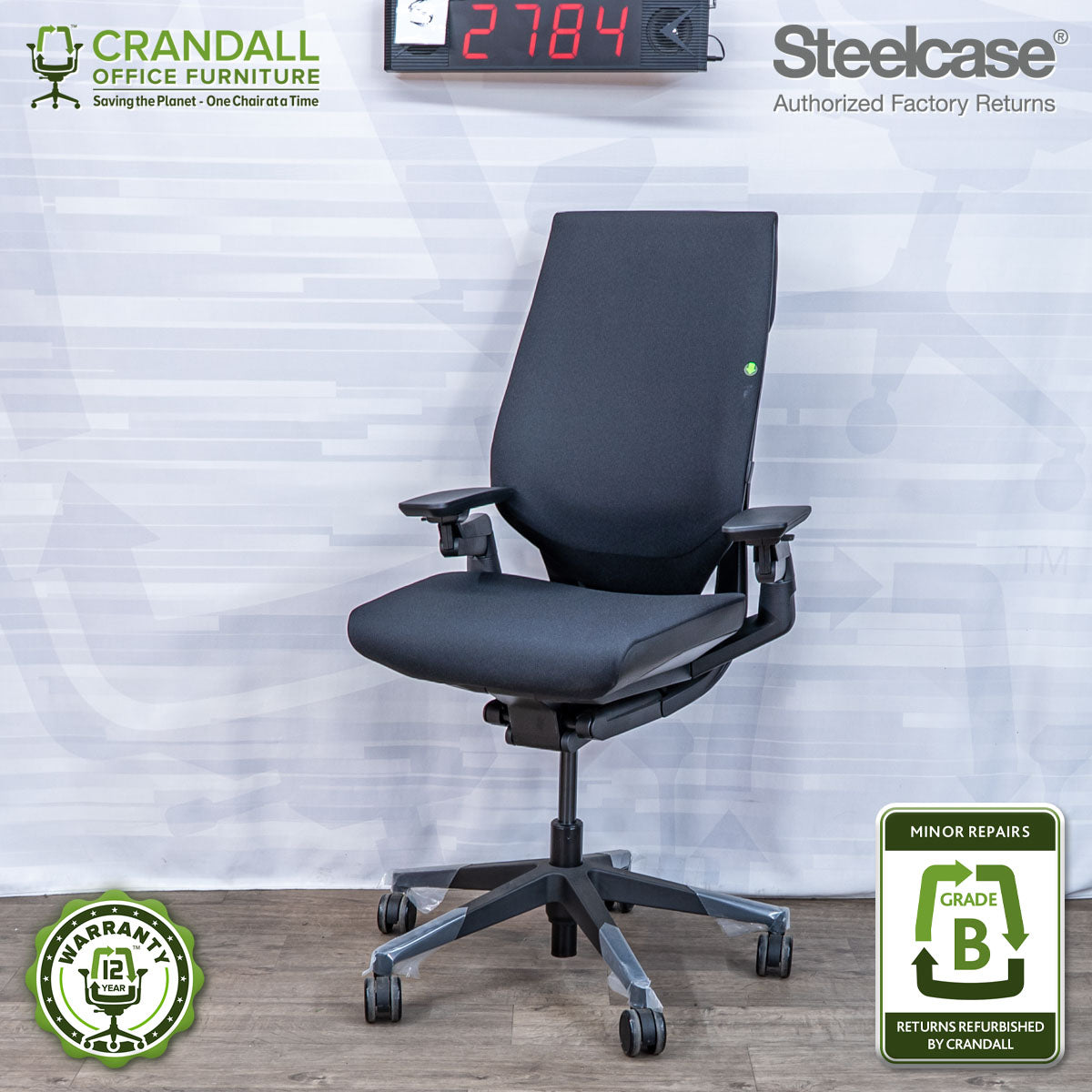S-2784 - Steelcase Gesture - Grade B – Crandall Office Furniture