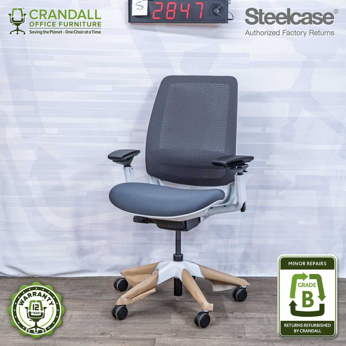 S-2847 - Steelcase Series 2 - Grade B – Crandall Office Furniture