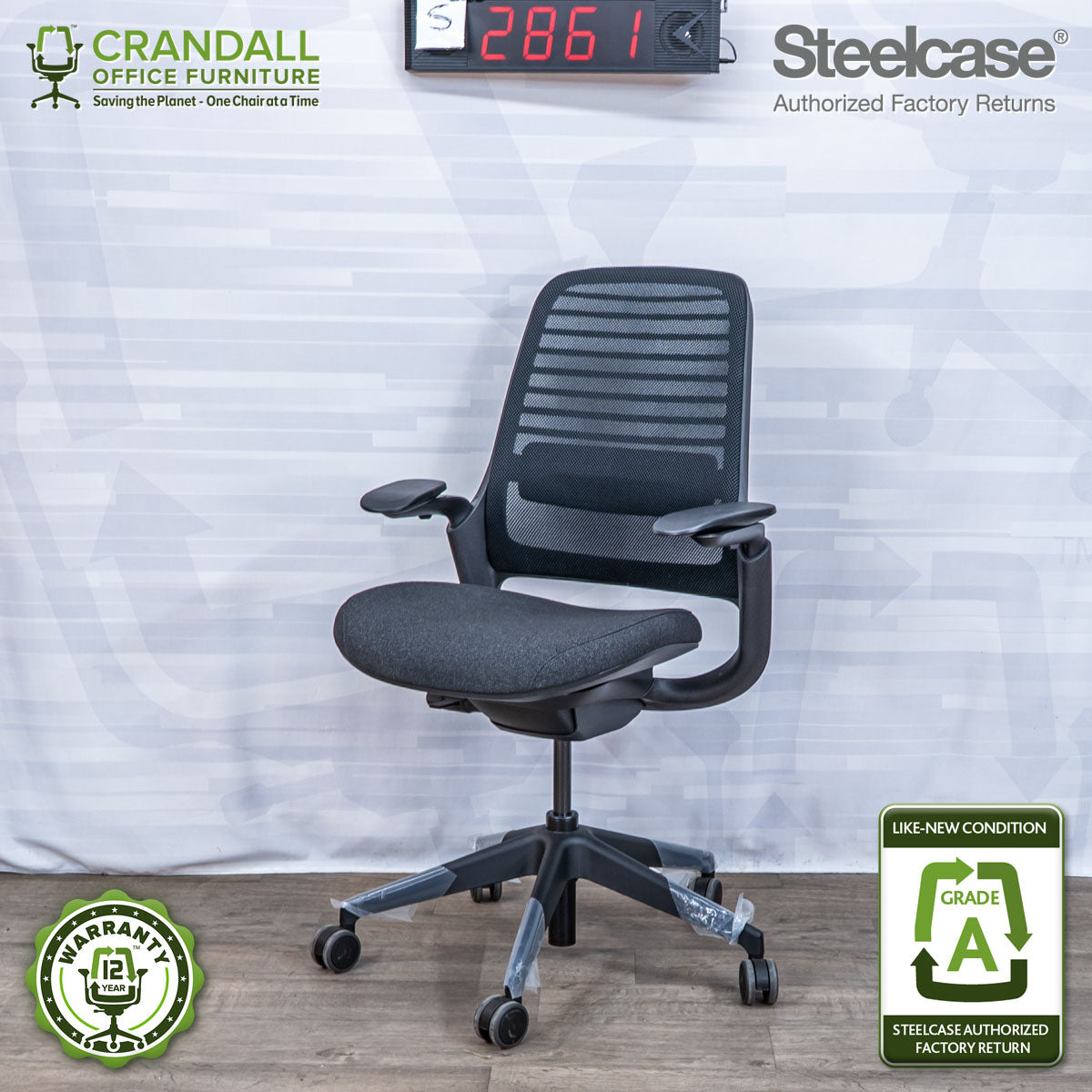 S-2861 - Steelcase Series 1 - Grade A – Crandall Office Furniture