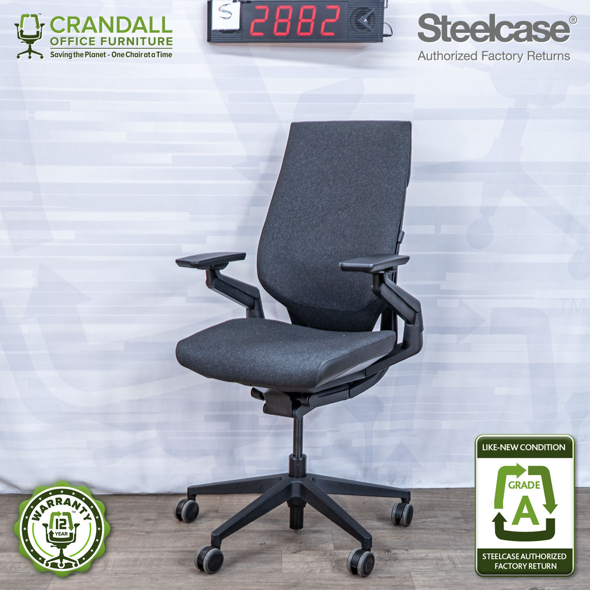 S-2882 - Steelcase Gesture - Grade A – Crandall Office Furniture