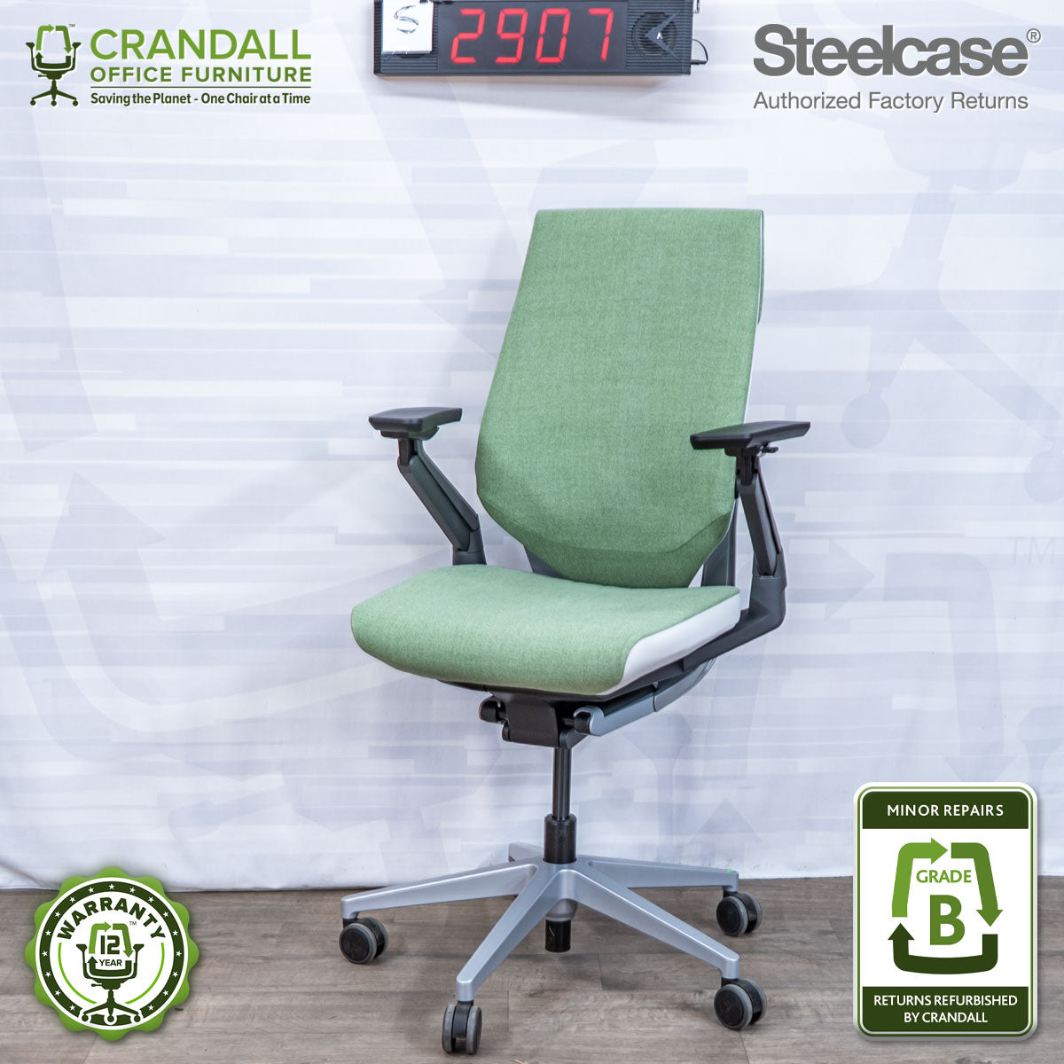 S-2907 - Steelcase Gesture - Grade B – Crandall Office Furniture