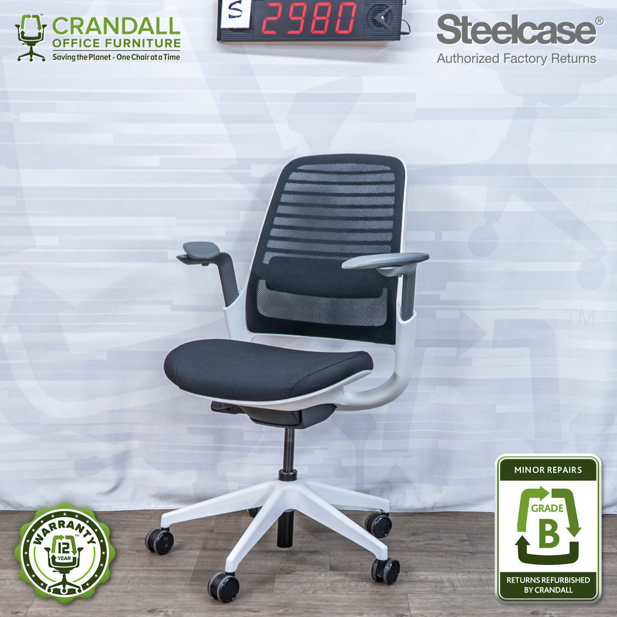 S-2980 - Steelcase Series 1 - Grade B – Crandall Office Furniture