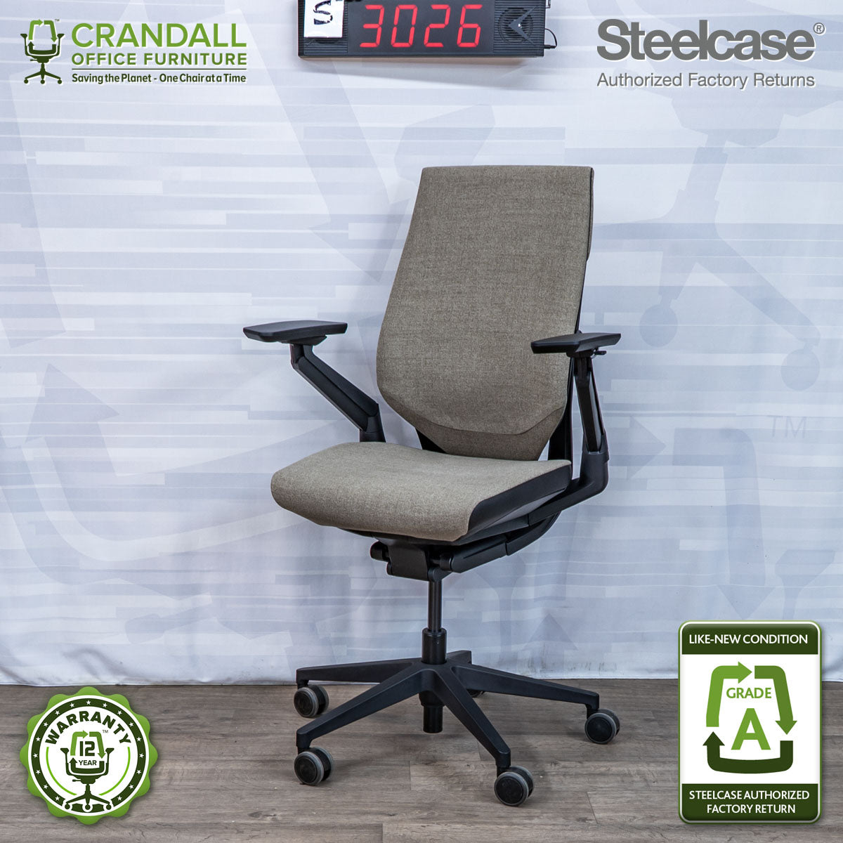 S-3026 - Steelcase Gesture - Grade A – Crandall Office Furniture