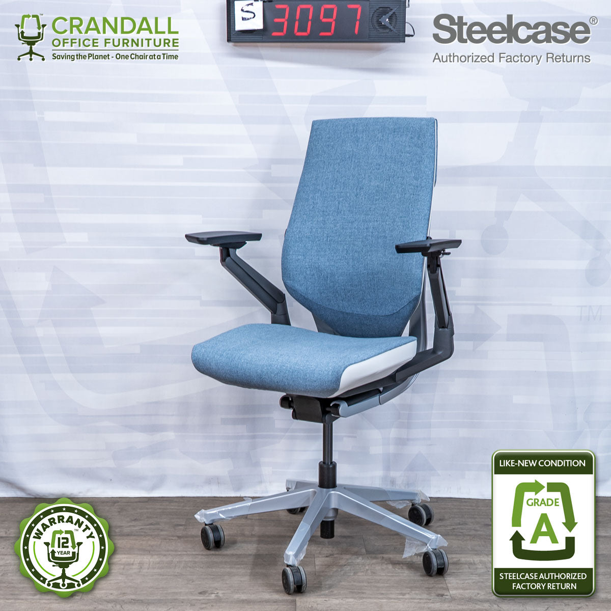 S-3097 - Steelcase Gesture - Grade A – Crandall Office Furniture