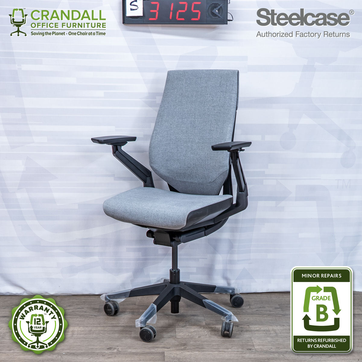 S-3125 - Steelcase Gesture - Grade B – Crandall Office Furniture
