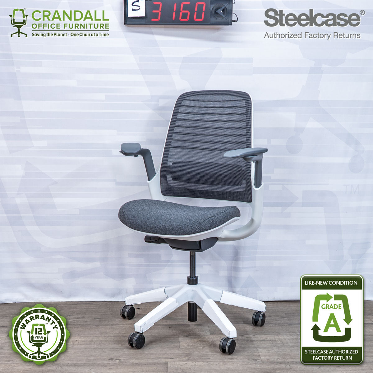 S-3160 - Steelcase Series 1 - Grade A – Crandall Office Furniture