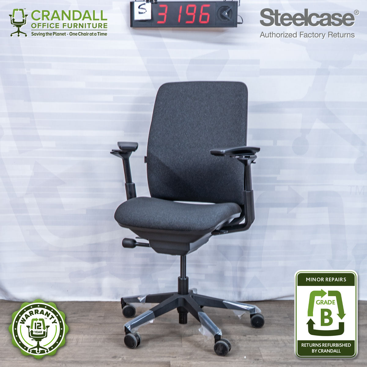 S-3196 - Steelcase Amia - Grade B – Crandall Office Furniture