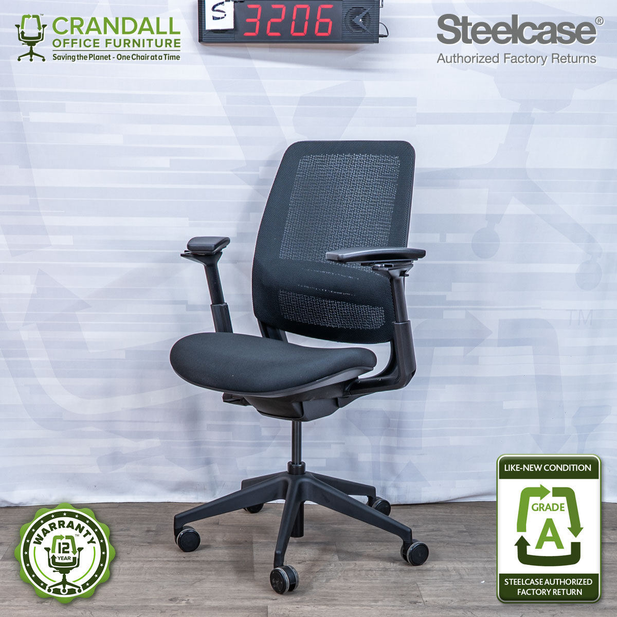 S-3206 - Steelcase Series 2 - Grade A – Crandall Office Furniture
