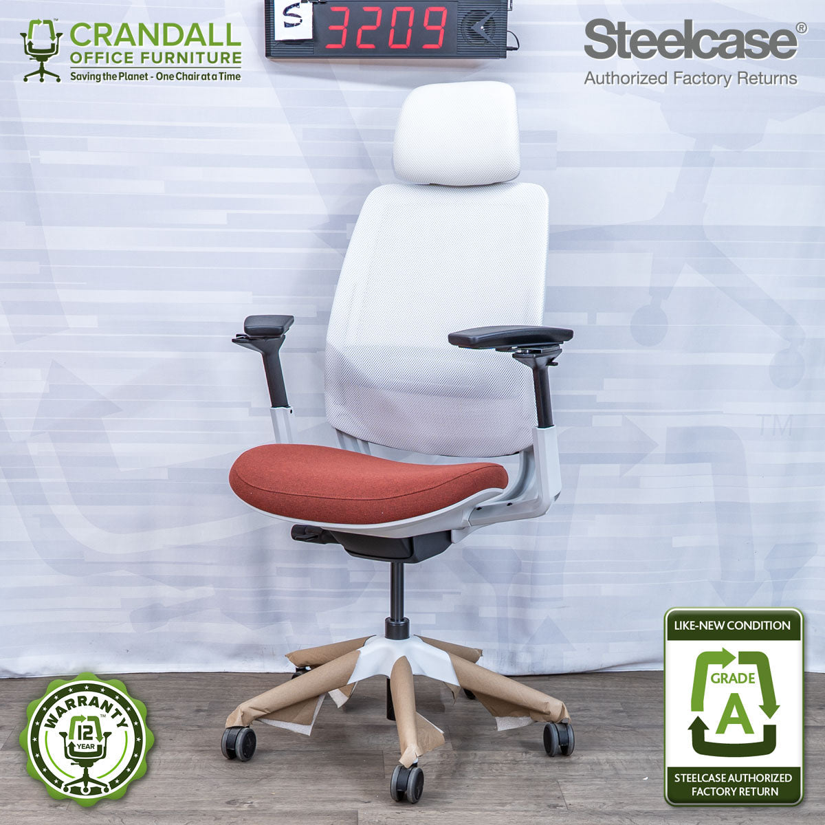 S-3209 - Steelcase Series 2 with Headrest - Grade A – Crandall Office ...