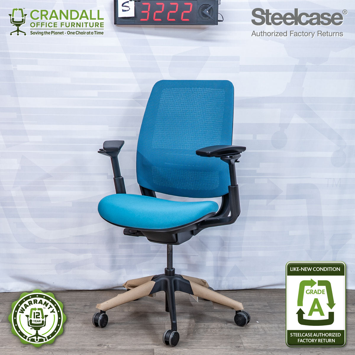 S-3222 - Steelcase Series 2 - Grade A – Crandall Office Furniture
