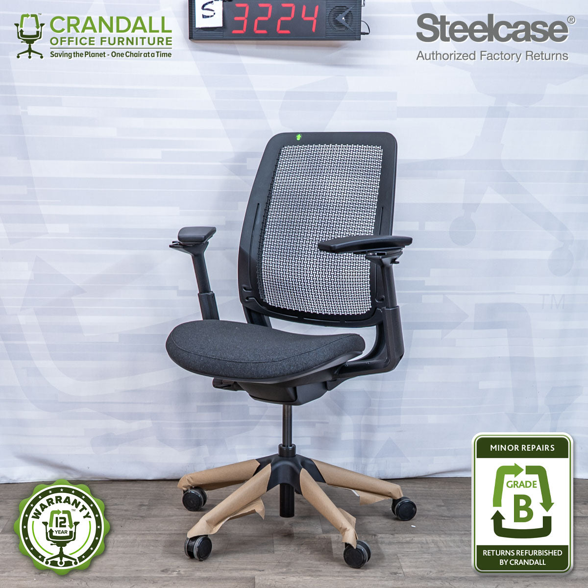 S-3224 - Steelcase Series 2 - Grade B – Crandall Office Furniture