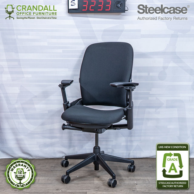 S-3233 - Steelcase V2 Leap- Grade A – Crandall Office Furniture