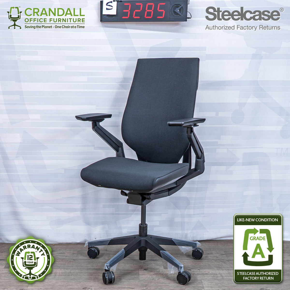 S-3285 - Steelcase Gesture - Grade A – Crandall Office Furniture