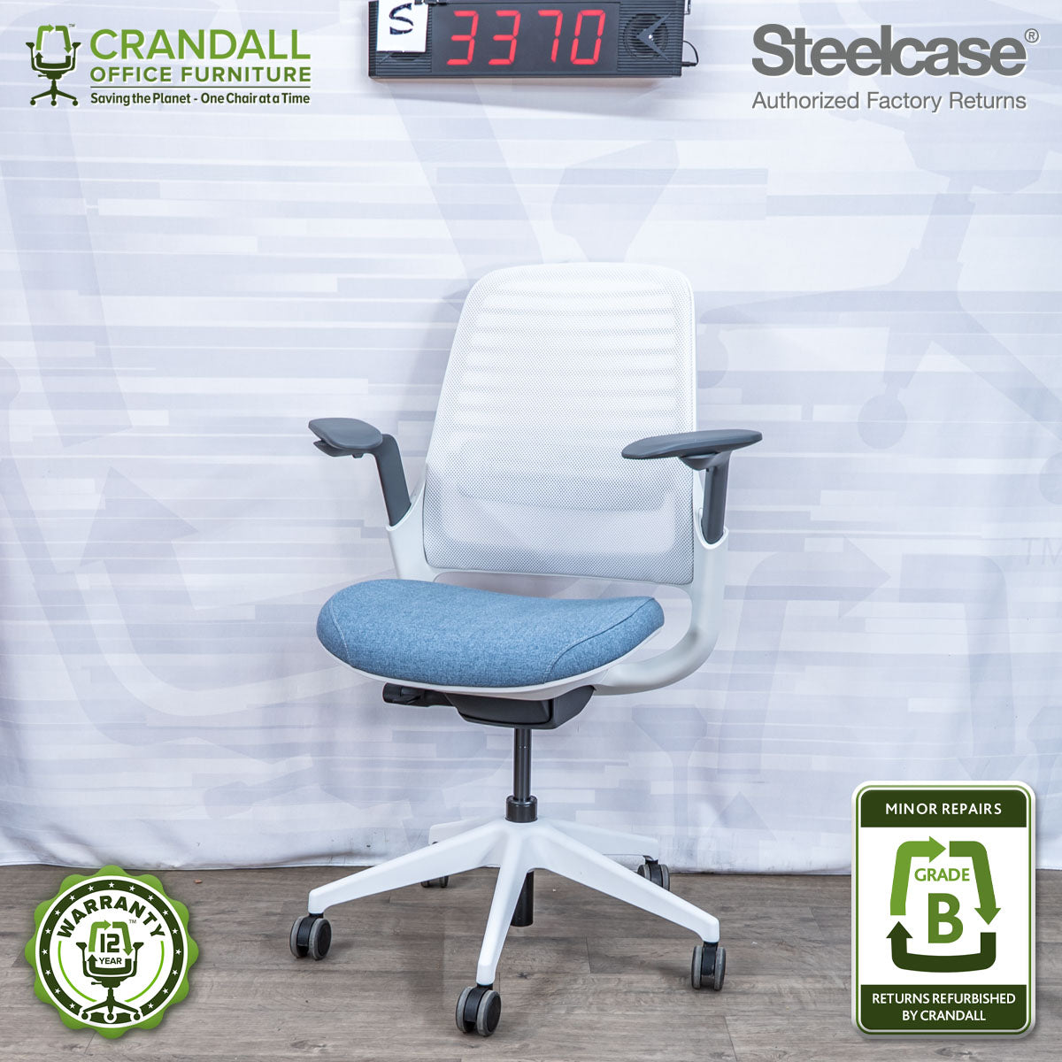 S-3370 - Steelcase Series 1 - Grade B – Crandall Office Furniture