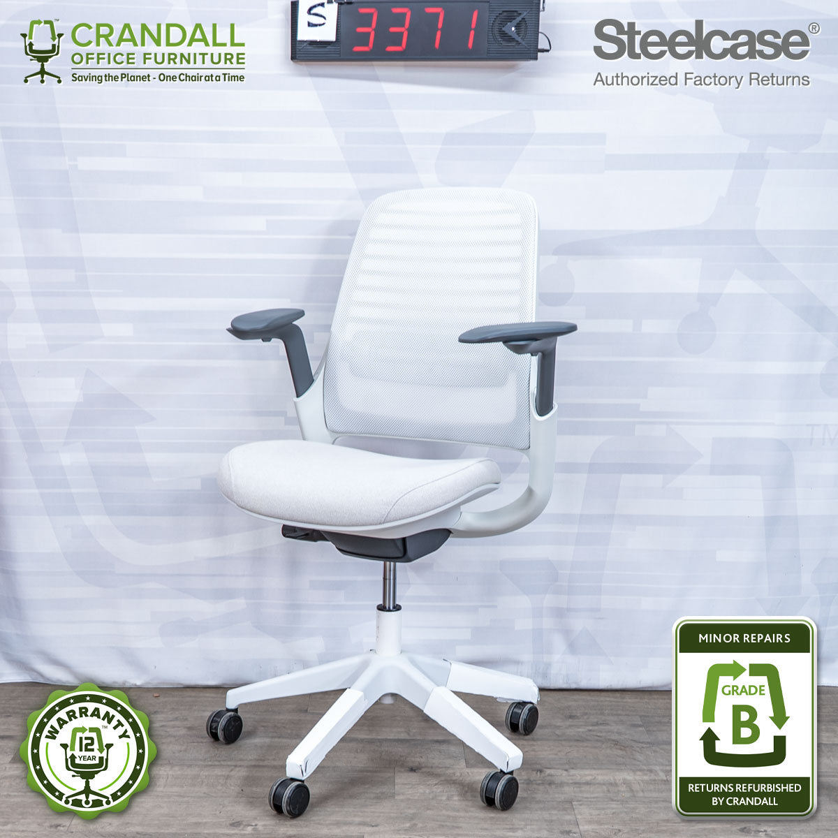 S-3371 - Steelcase Series 1 - Grade B – Crandall Office Furniture