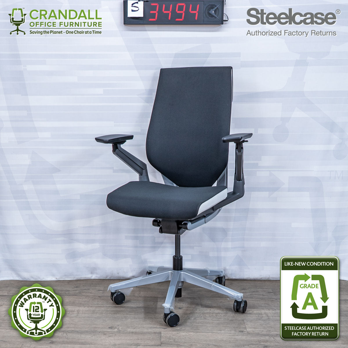 S-3494 - Steelcase Gesture - Grade A – Crandall Office Furniture