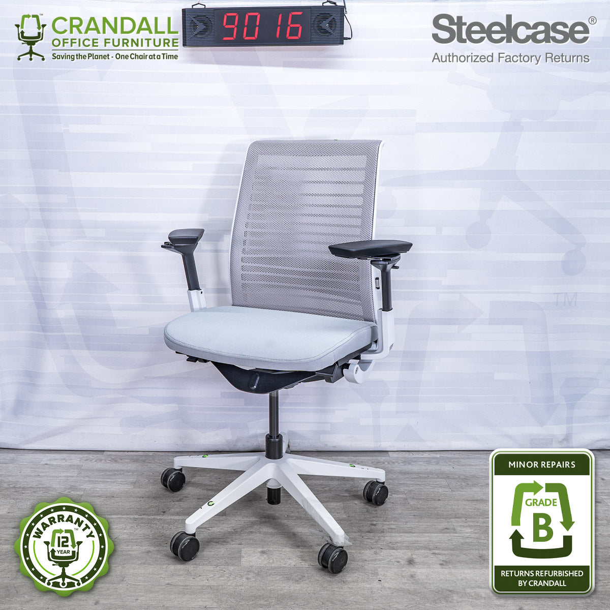 9016 - Steelcase V2 Think - Grade B **CLOSEOUT - NO RETURNS ...