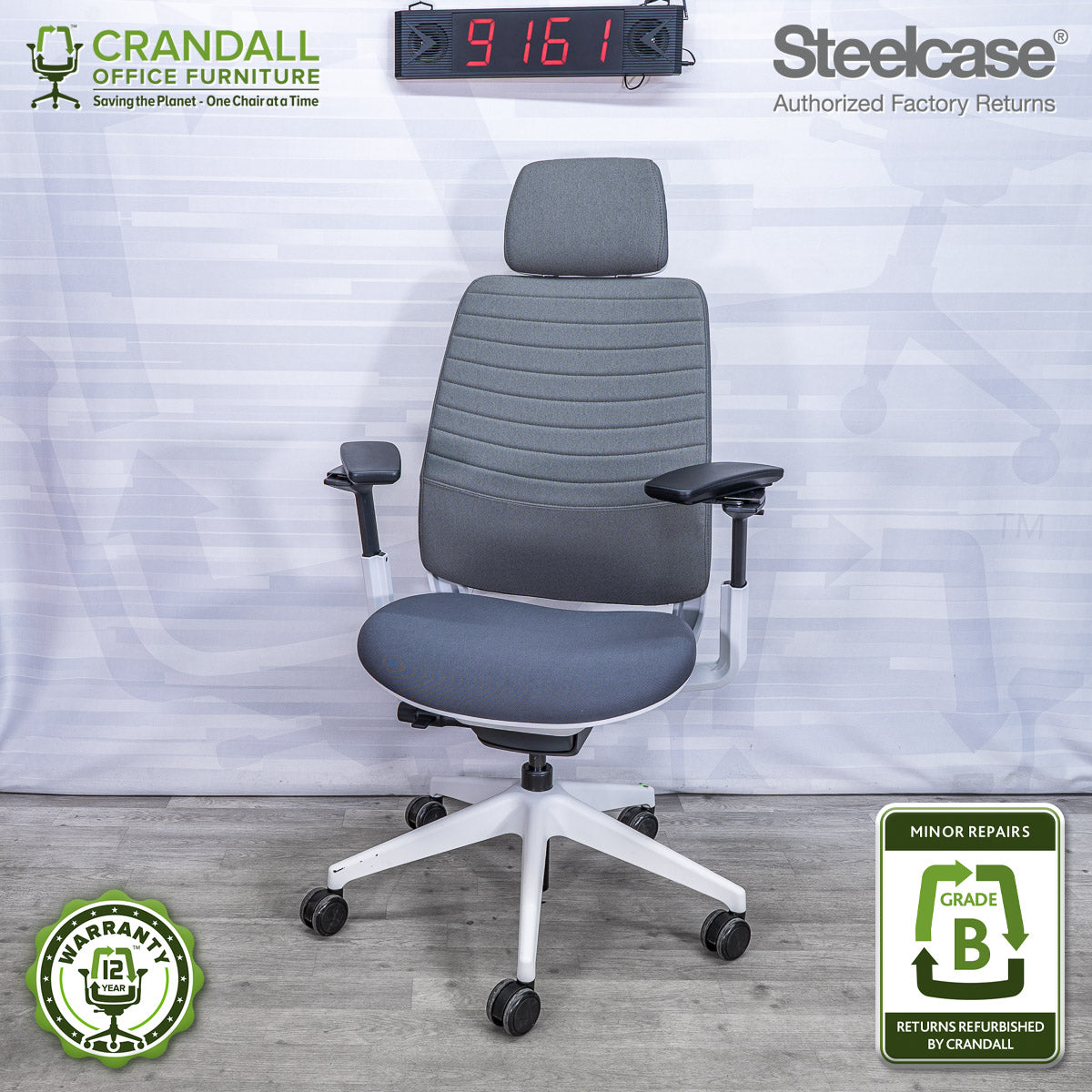 9161 - Steelcase Series 2 with Headrest - Grade B – Crandall Office ...