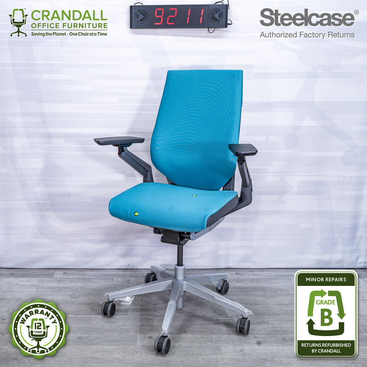 9211 - Steelcase Gesture - Grade B **CLOSEOUT - NO RETURNS** – Crandall ...