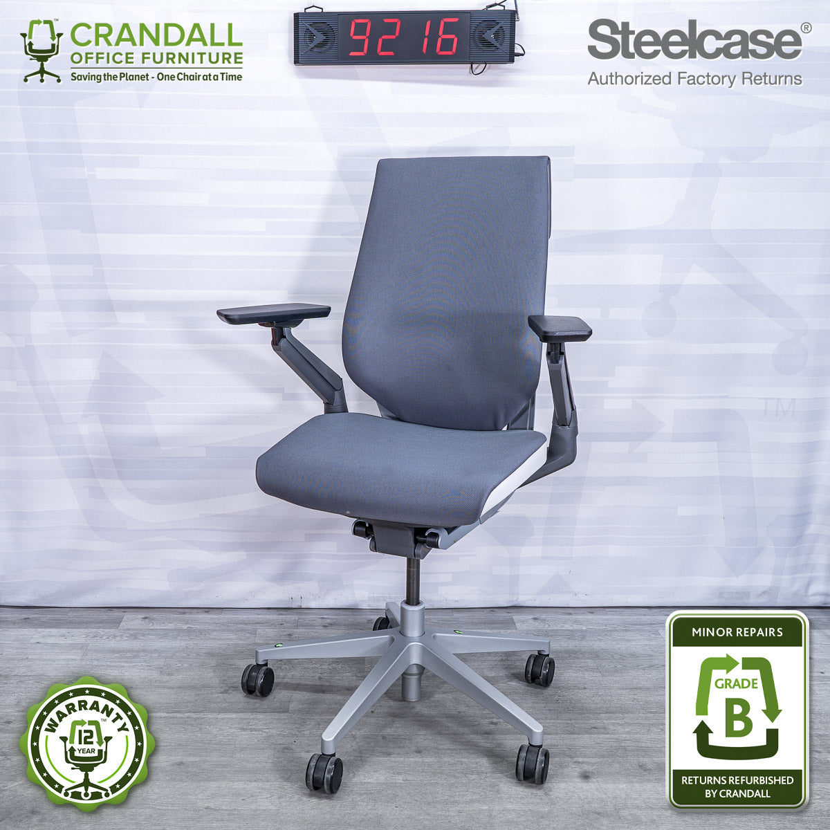 9216 - Steelcase Gesture - Grade B **CLOSEOUT - NO RETURNS** – Crandall ...