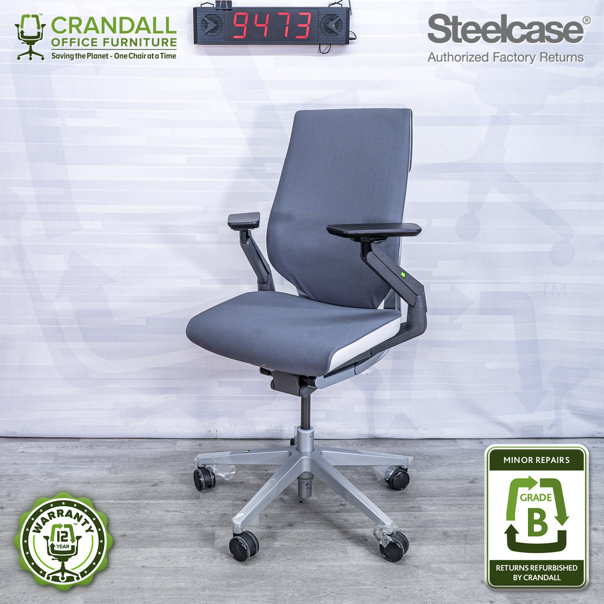 9473 - Steelcase Gesture - Grade B **CLOSEOUT - NO RETURNS** – Crandall ...